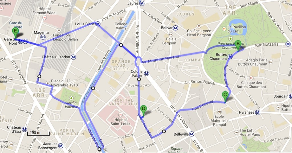 Balade parisienne [à proximité de la gare du Nord] - La Boucle Voyageuse